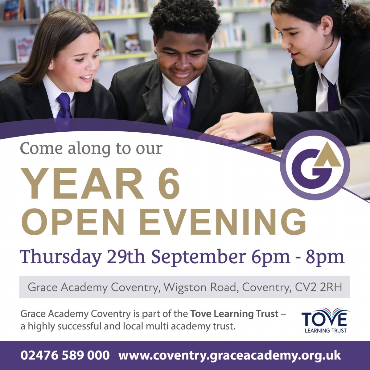 Grace Academy Coventry - Year 6 Open Evening
